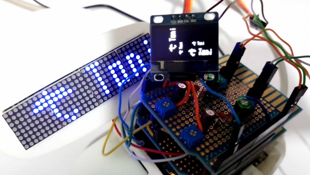 I2C極小OLED（有機EL)SSD1306に気象庁の天気予報を表示する実験 | mgo-tec電子工作