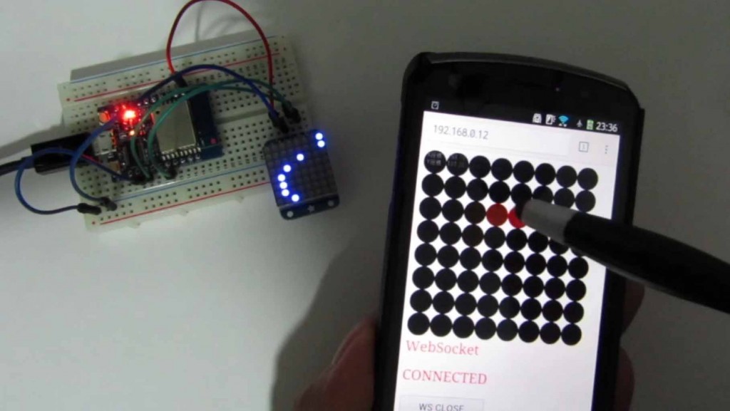 WROOMのI2C制御で8X8LEDドットマトリックスをWebSocketコントロールしてみた | mgo-tec電子工作
