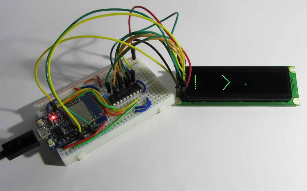 GPIO 増設した ESP-WROOM-02 ( ESP8266 )で、8bitモードのグラフィックディスプレイ を制御してみた | mgo-tec電子工作