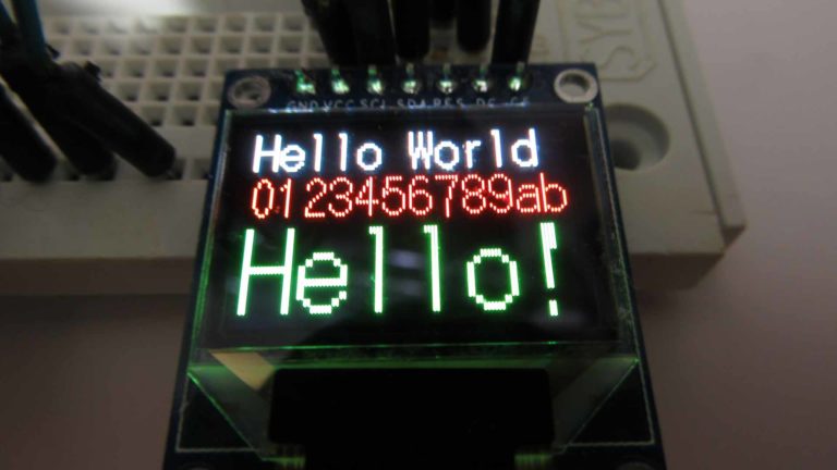 Esp32 Esp Wroom 32 で有機el Oled Ssd1331 に文字を表示させる方法 Spiffs編 Mgo Tec電子工作 