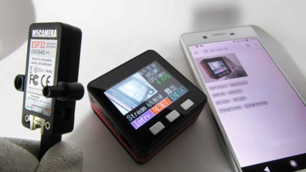 M5stackとm5camera でwifi Tcpip 動画ストリーミングする実験 Mgo Tec電子工作