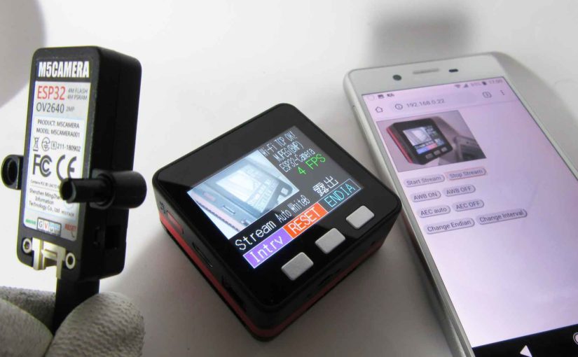M5stackとm5camera でwifi Tcpip 動画ストリーミングする実験 ページ 3 4 Mgo Tec電子工作